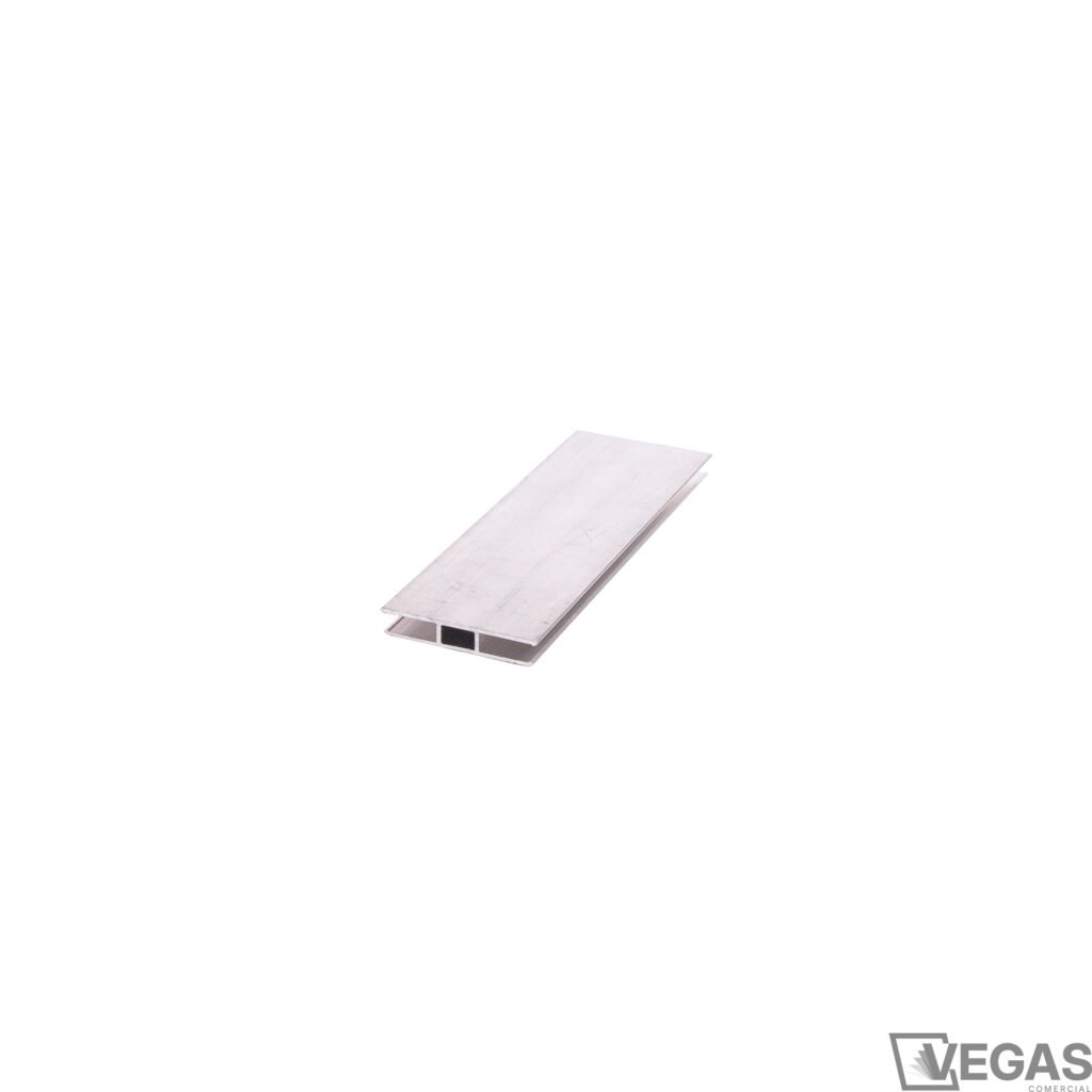 Perfil H de aluminio 6mm - Vegas Comercial