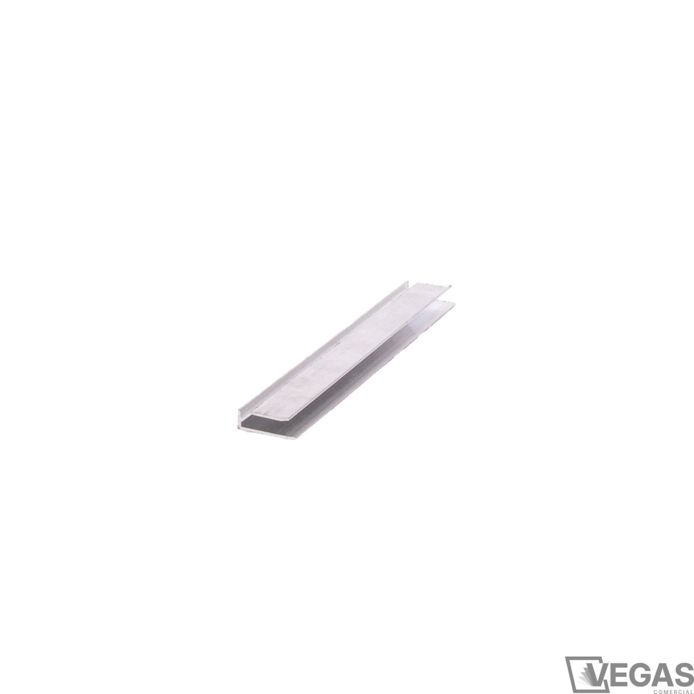 Perfil U de aluminio 6mm - Pingadeira - Vegas Comercial