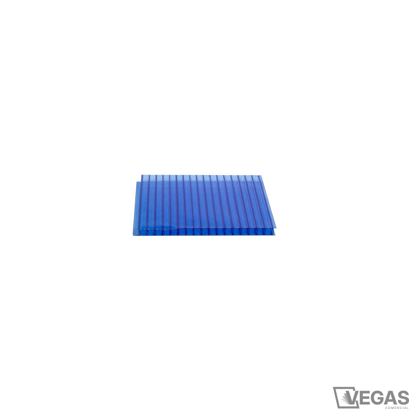 Chapa de Policarbonato Alveolar Azul 10mm 1,05 x 6,00m - Vegas Comercial