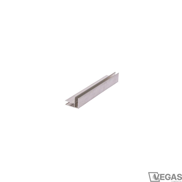 Perfil U de canto em aluminio 6mm - Vegas Comercial