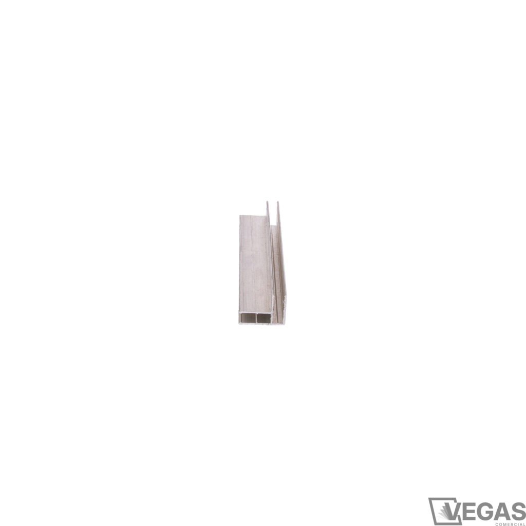 Perfil U de canto em aluminio 6mm Branco - Vegas Comercial